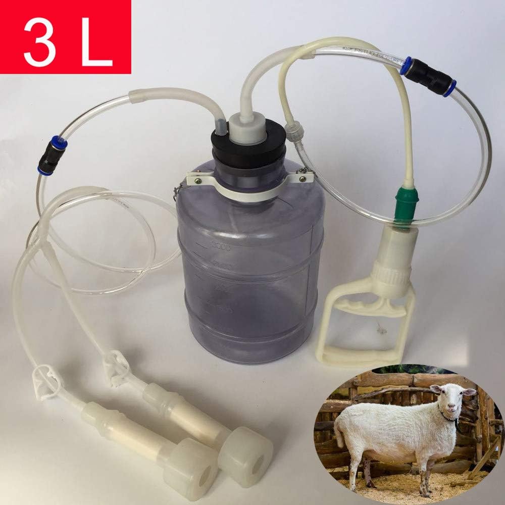 Amazon.com: Máquina de ordeño manual portátil para vacas de 3 litros, para ordeñar cabras/ovejas ...