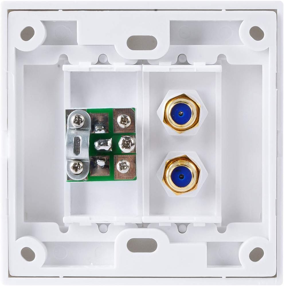 TENINYU TV Aerial & F Type (Satellite) Faceplates/Wall Plate Outlets ...