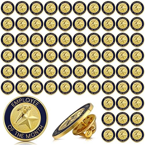 سعر 72 Pcs Employee of The Month Lapel Pin 3/4 Inch Employee Enamel Pins Employee Recognition ...