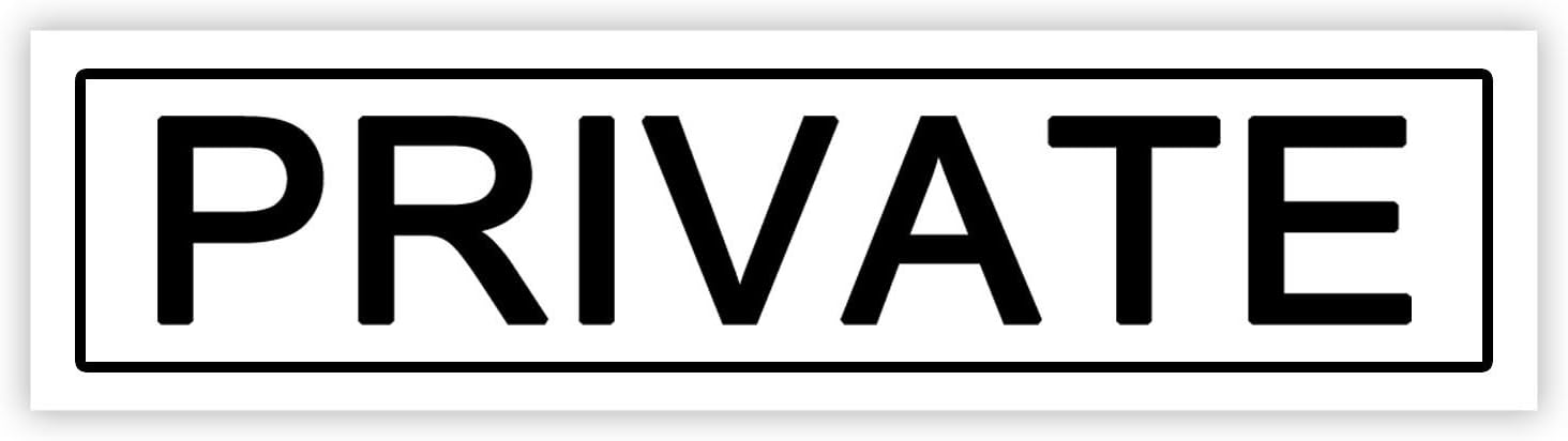 Private Property Security Sticker Sign - 19 x 6 cm: Amazon.co.uk ...