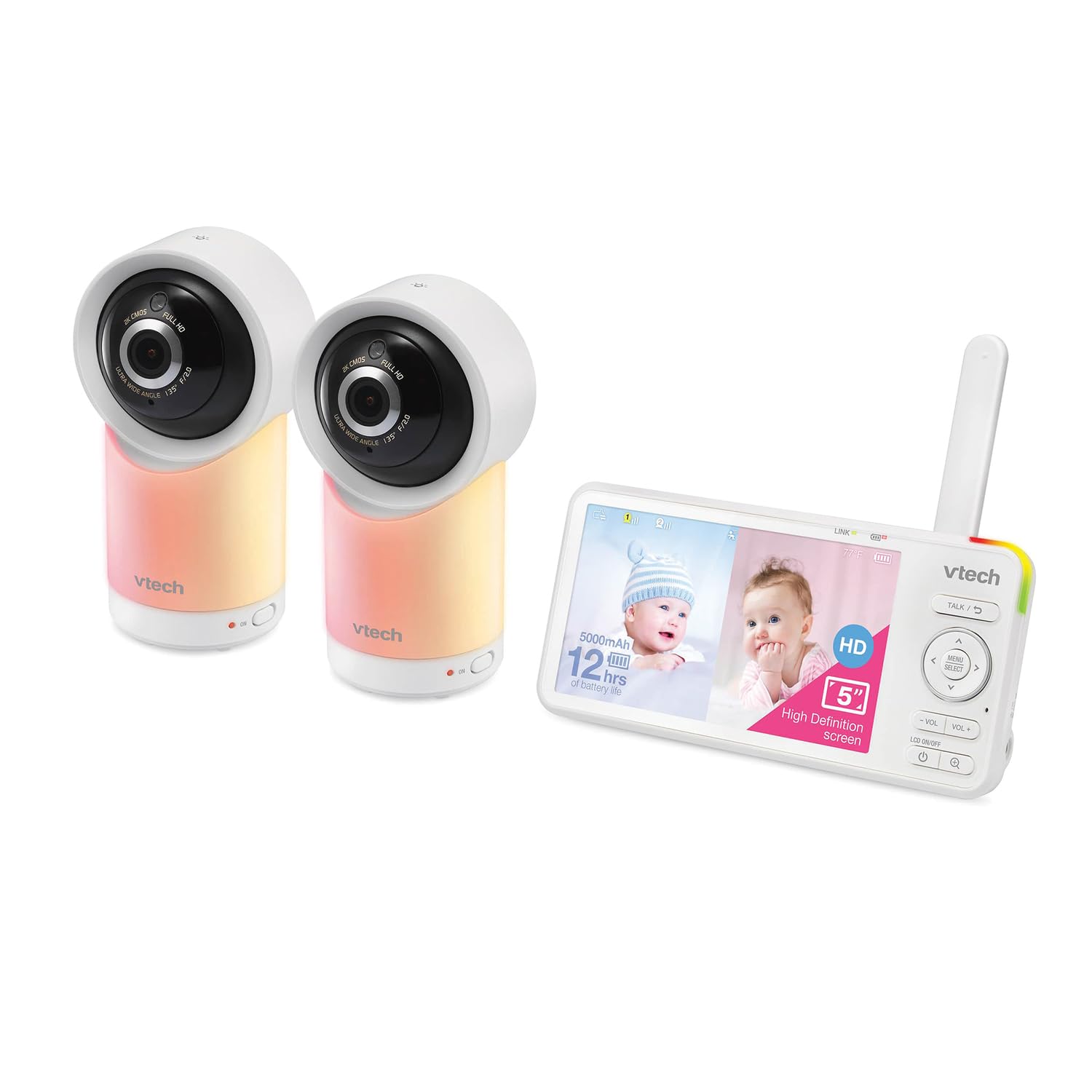 VTech RM5766-2HD RM57662HD Smart Wi-Fi 1080p 2-Camera 360°-Pan-and-Tilt ...