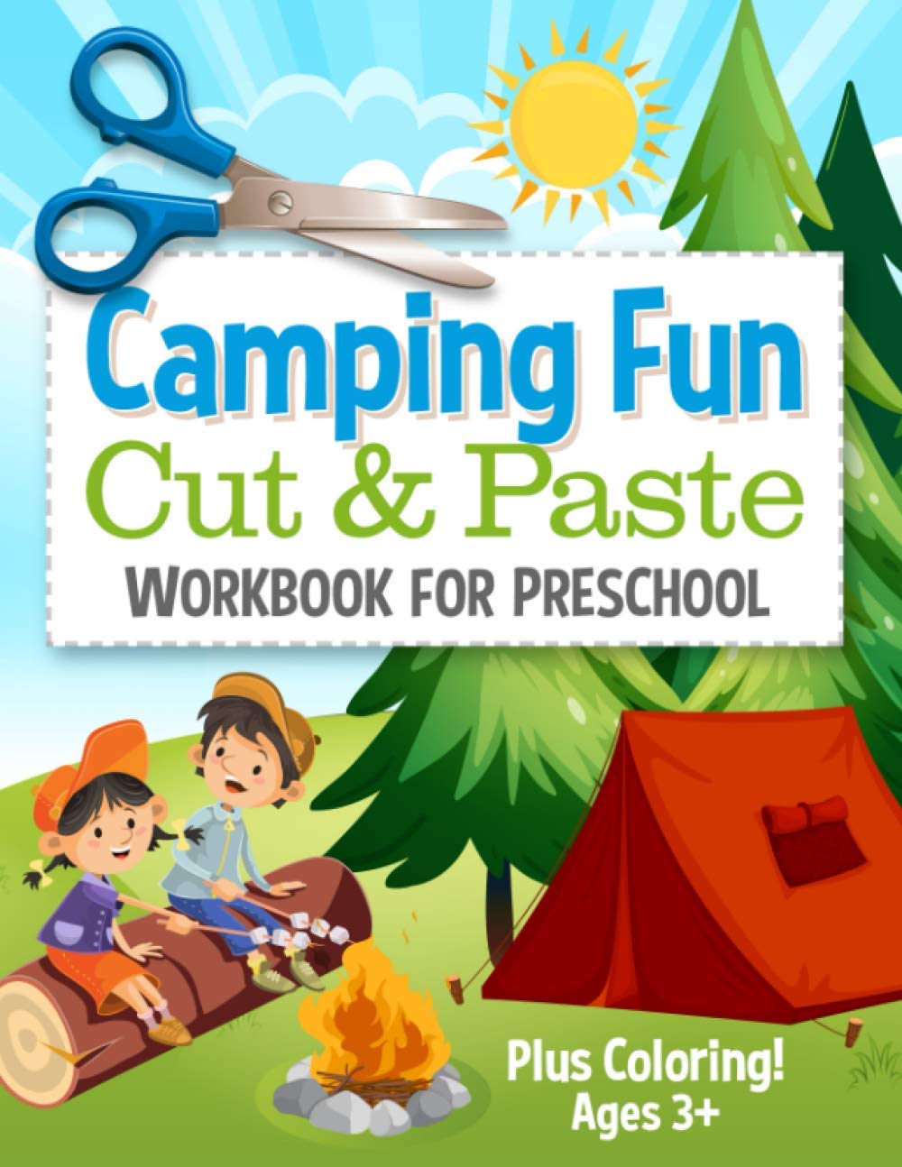 Mua Camping Fun Cut and Paste Workbook for Preschool: Coloring and ...