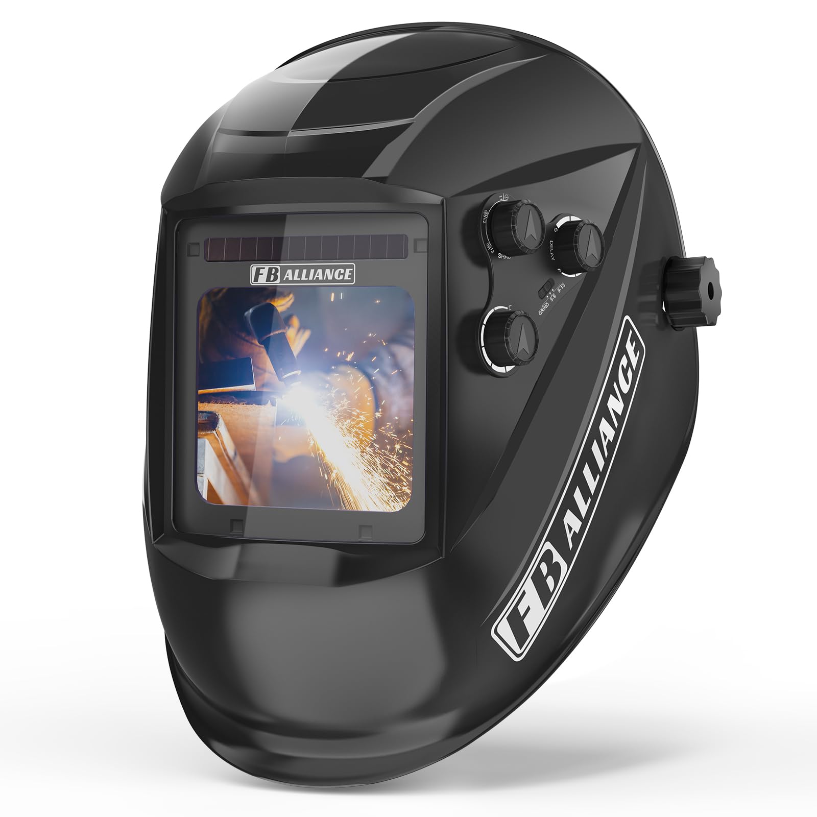 Mua 3.94”×3.82” Large Viewing Welding Helmet, True Color Auto Darkening ...