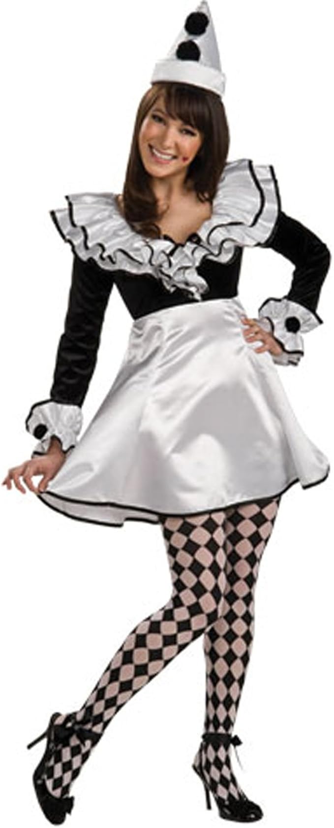 Amazon.com: Rubie's Costume Women's Deluxe Clown Pierrette Costume ...