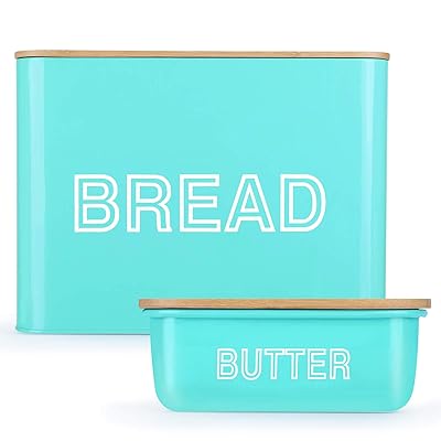 Buy VCHAMP Extra Large Bread Box - Farmhouse Bread Box for Kitchen ...