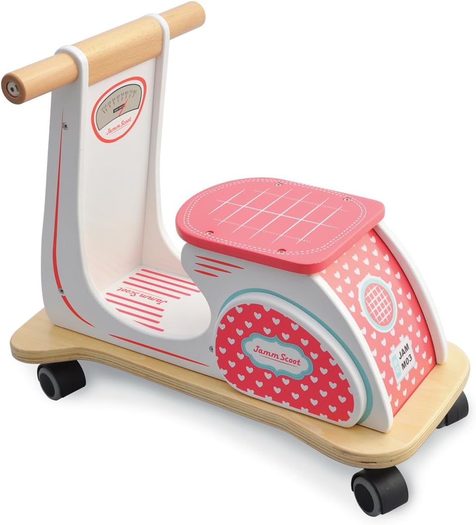 Indigo Jamm Wooden Jamm Scoot, Developmental Toy Ride-On Scooter Toy ...