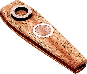 Amazon.com: EXCEART Kazoos Musical Instruments Wood Kazoo Flute For ...