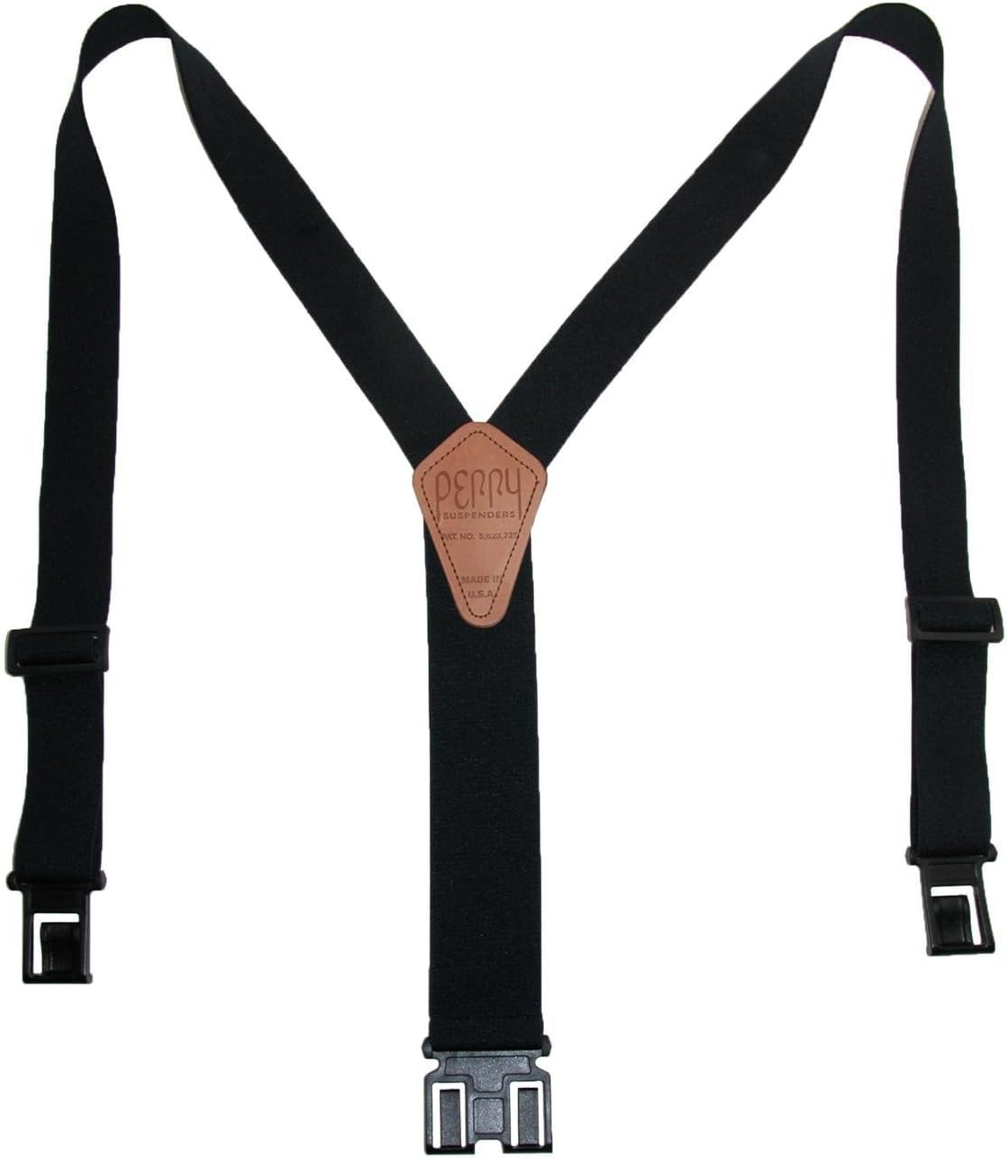 Perry Suspender Men's 1.5" Elastic Original Adjustable Suspenders ...