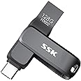 Amazon.com: SSK USB C Flash Drive 128GB,Up to 200 MB/S Read Speed USB-C ...