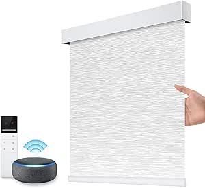 Amazon.com: ZSTARR Motorized Blackout Window Blinds Customize Width(21-92 in) Remote Control ...