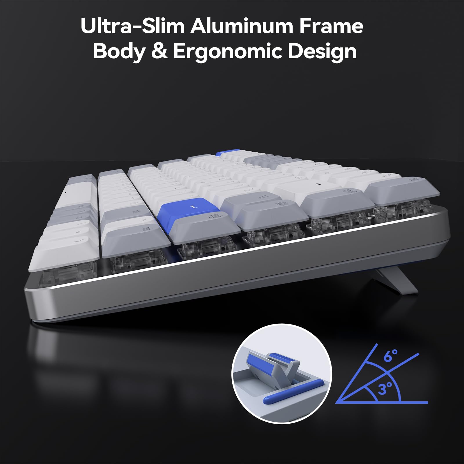 Mua AUSDOM 75% Mechanical Keyboard, 84 Keys Compact Low Profile ...