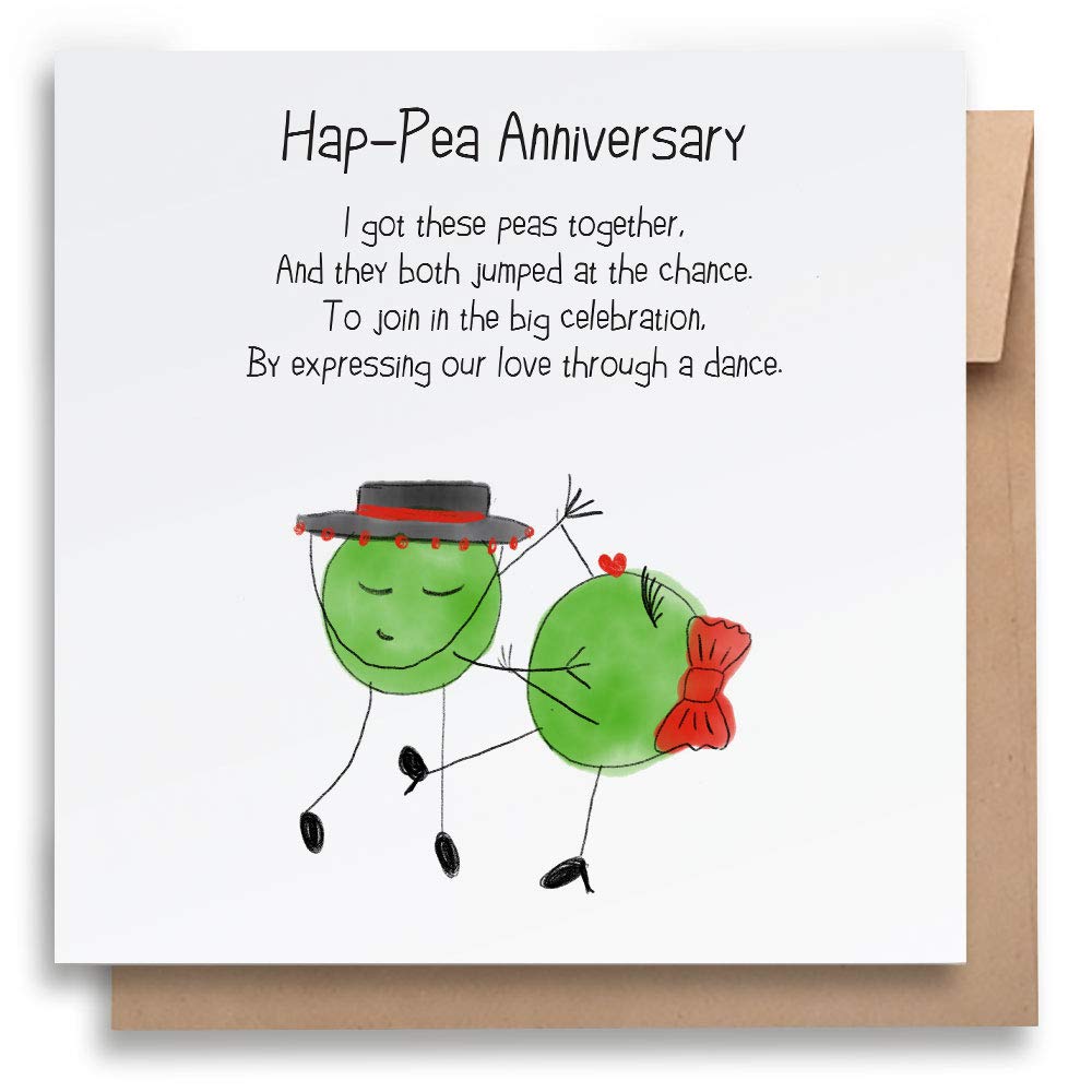 Buy Hap pea Anniversary Card With Envelope Funny Anniversary Card buy-hap-pea-anniversary-card-with-envelope-funny-anniversary-card