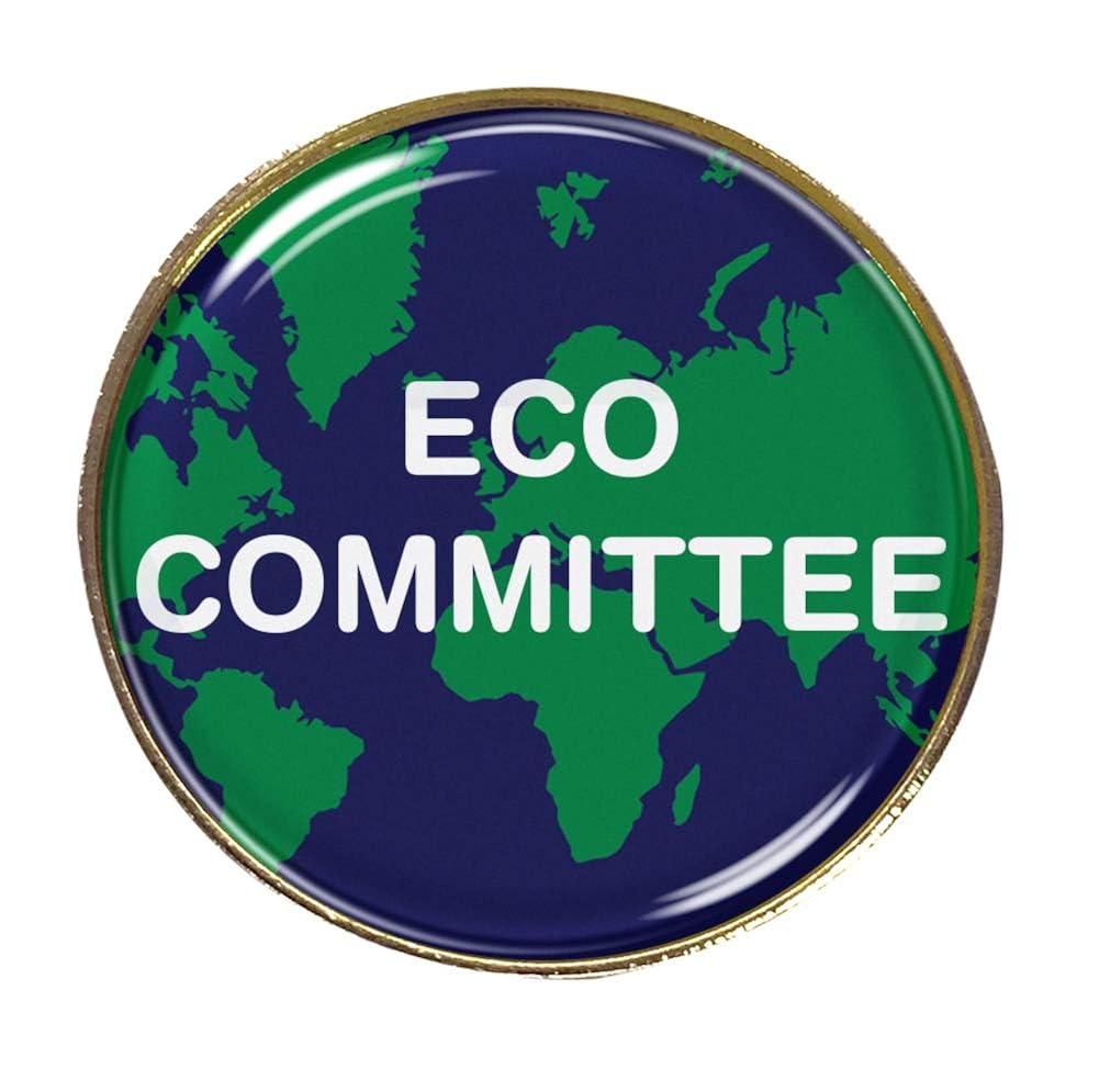 Pack of 10 Eco Committee 27mm Round School Badges (Gold): Amazon.co.uk ...