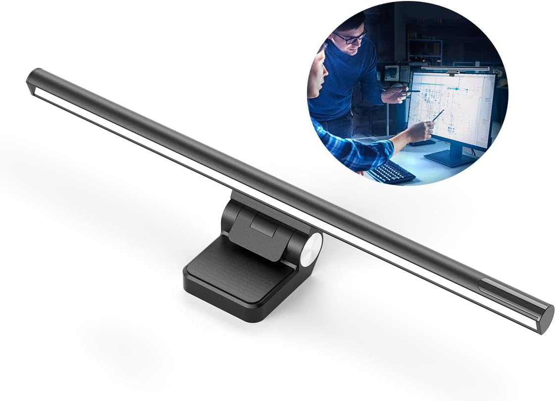 Baseus Computer Monitor Lamp, e-Reading LED ScreenBar, Adjustable Eye ...