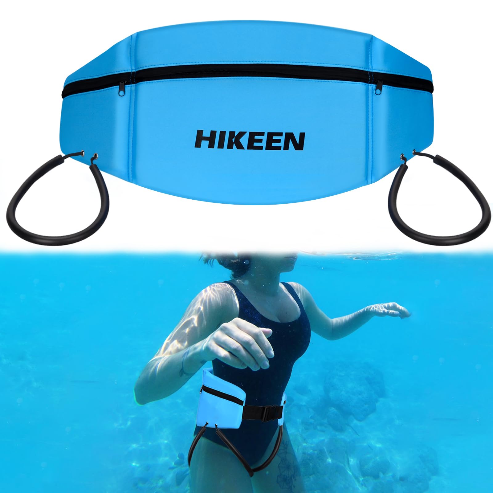 Hikeen Swim Belt for Adults,Water Aerobics Equipment with Fixing Straps ...