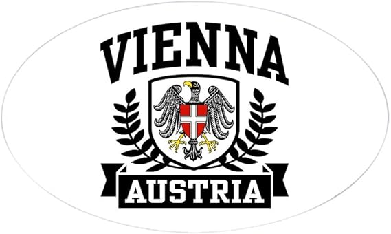 Amazon.com: CafePress Vienna Austria Oval Sticker Oval Bumper Sticker ...