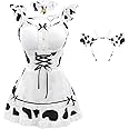 Amazon.com: Rolemix Cow Maid Cosplay Costume Anime Cow Dress for Women ...