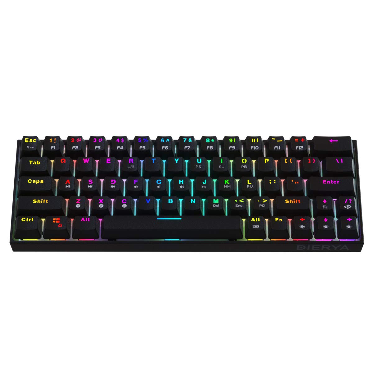 Buy 60% Mechanical Gaming Keyboard, Bluetooth 4.0 Wired/Wireless ...