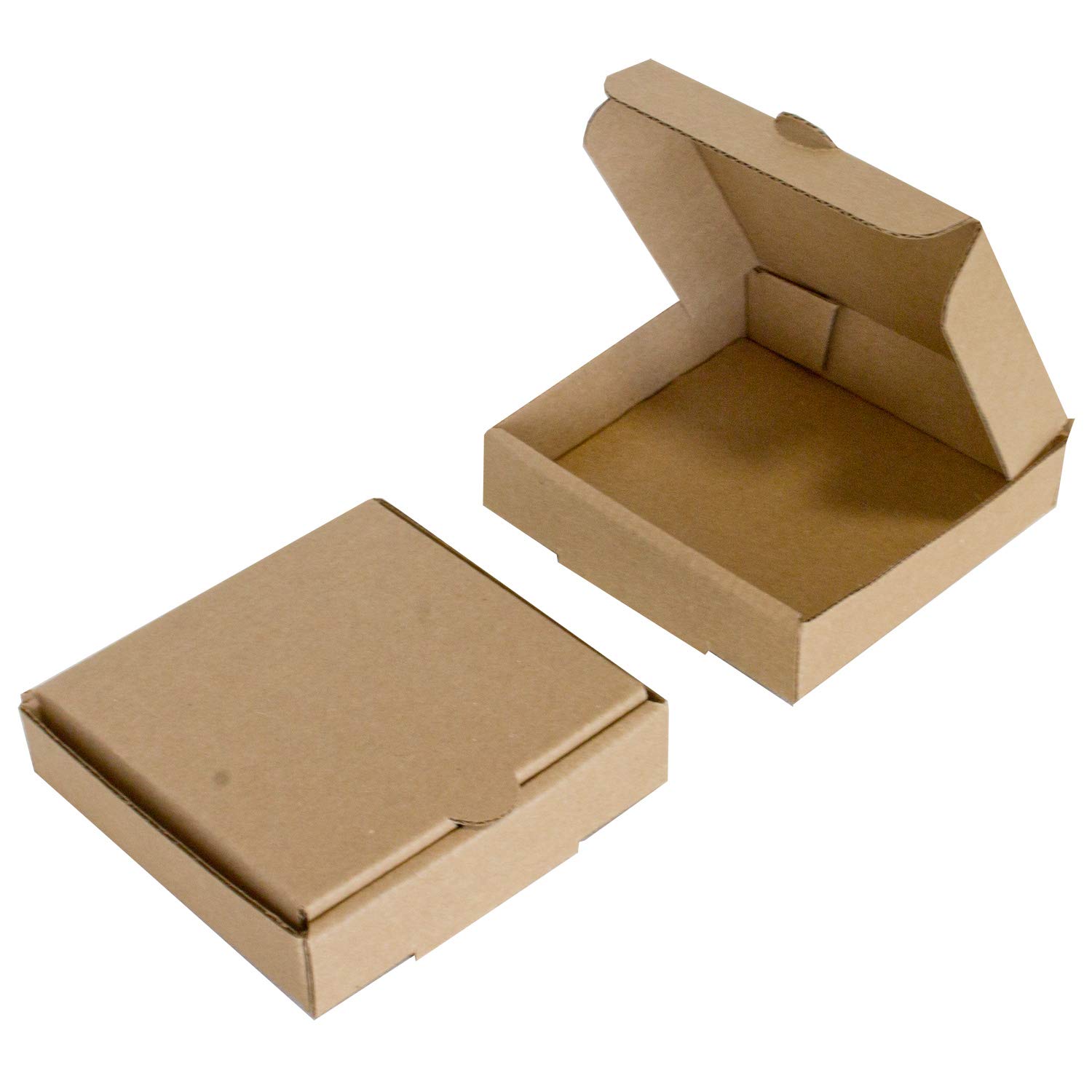 4 Kraft Mini Pizza Boxes Square Flat Cardboard Boxes 4x4 Inch Chica 