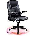 Amazon.com: CLATINA Executive Office Chair PU Leather with Adjustable ...