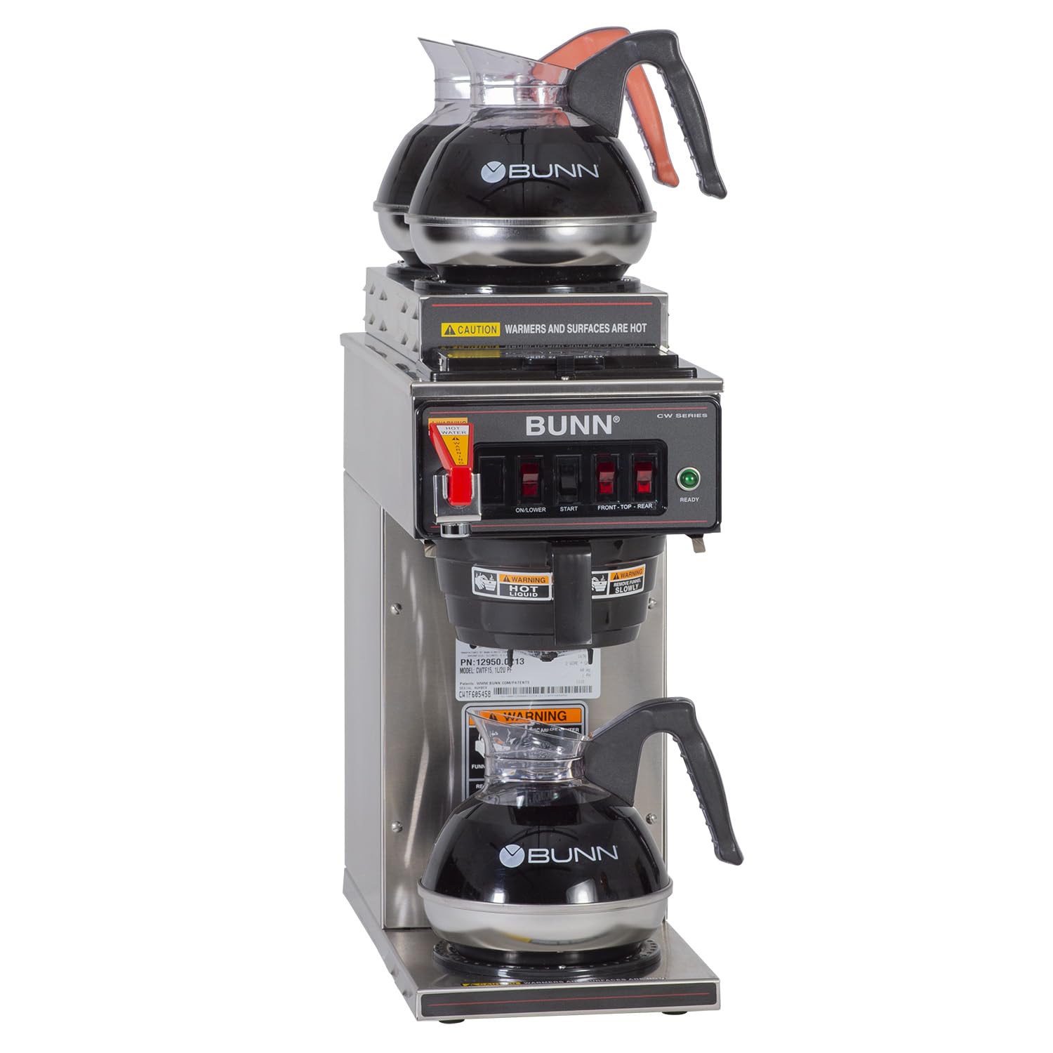 Bunn 12950.0213 CWTF-3 Automatic Commercial Coffee Brewer with 3 ...