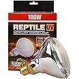 Amazon.com : LUCKY HERP Reptile UVA UVB Mercury Vapor Bulb Lamp,Screw Thread,PAR38,100 Watt ...