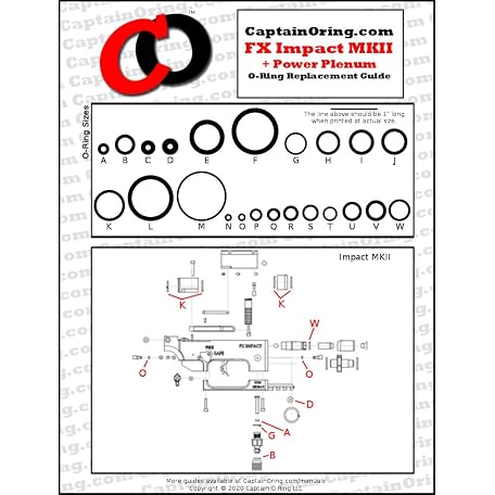 Mua Complete 47-Piece O-Ring Rebuild Kit for FX Impact MK2 (MKII) (.177 ...