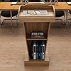 BGEDL Natural Breeze Lectern Wooden Lectern Podium Stand Portable ...