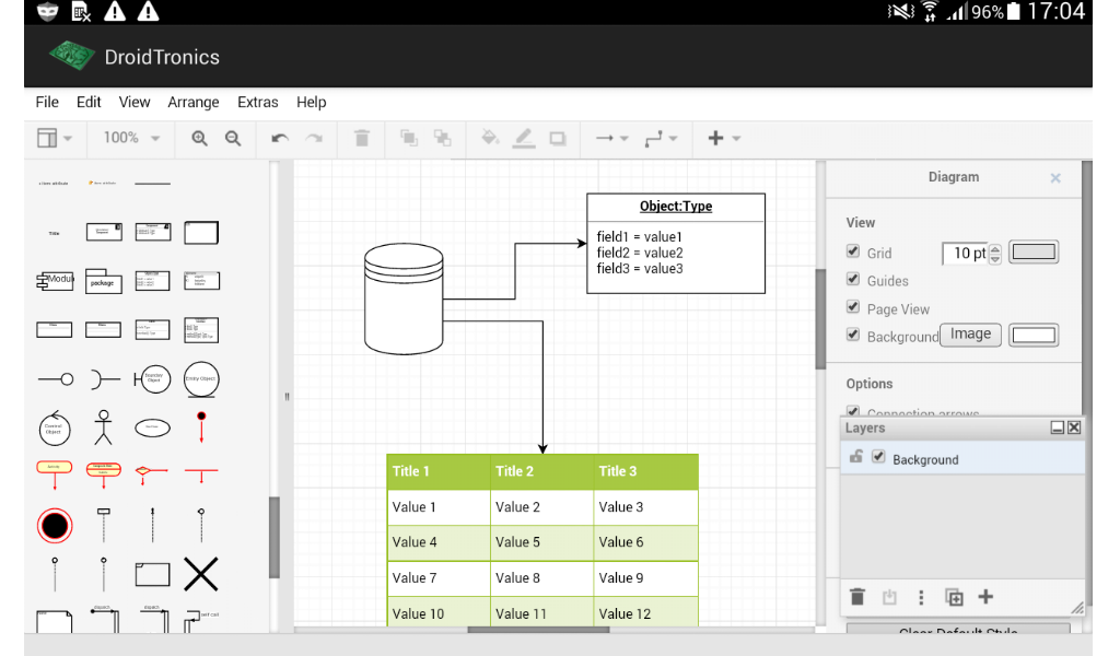 DroidTronics - Your Advanced Diagram Editor:Amazon.com:Appstore for Android