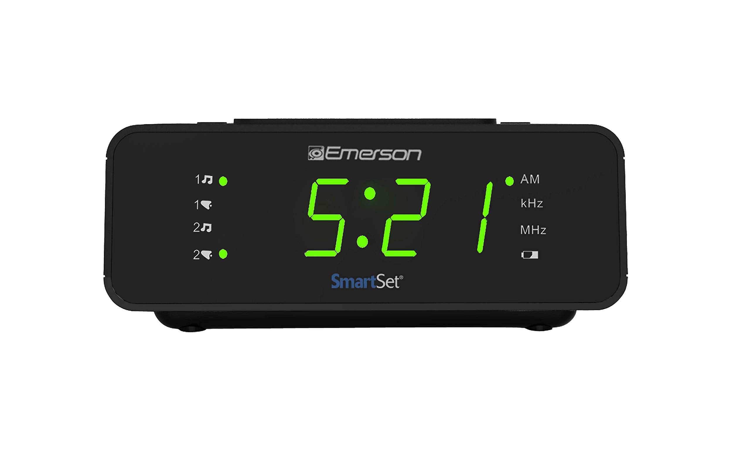Emerson SmartSet Alarm Clock Radio With AM FM Radio Dimmer Sleep Emerson SmartSet Alarm Clock Radio With AM FM Radio Dimmer Sleep