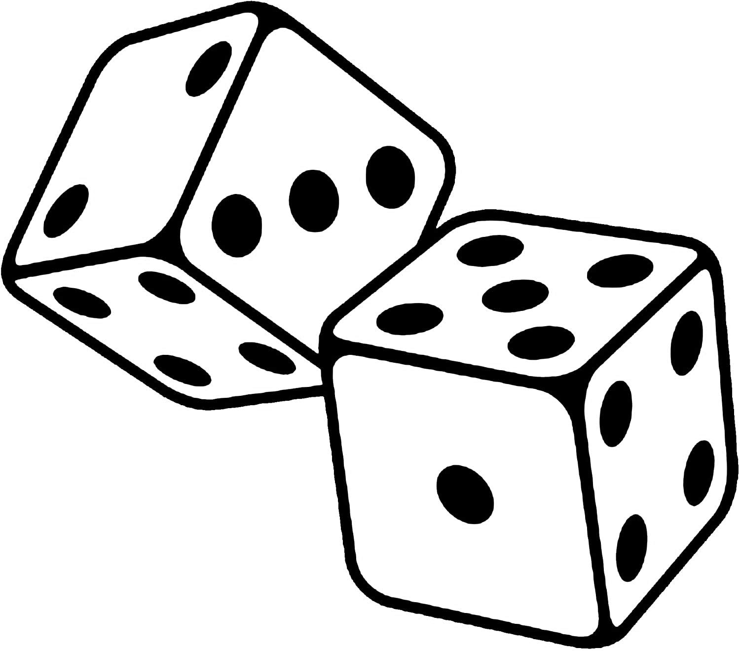 Buy ISEE 360® Dice Wall Sticker for Home Living Kids Bedroom Office ...