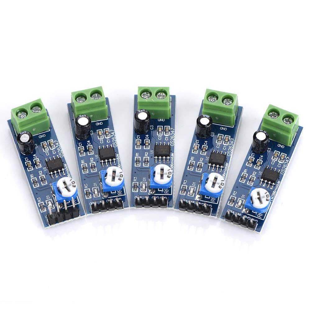 5 STÜCKE 5 V-12 V 200 Gain LM386 Audio Verstärker Modul für Arduino ...