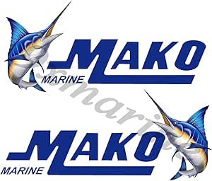 Amazon.com: Two Mako Boat Decals/Stickers : Sports & Outdoors