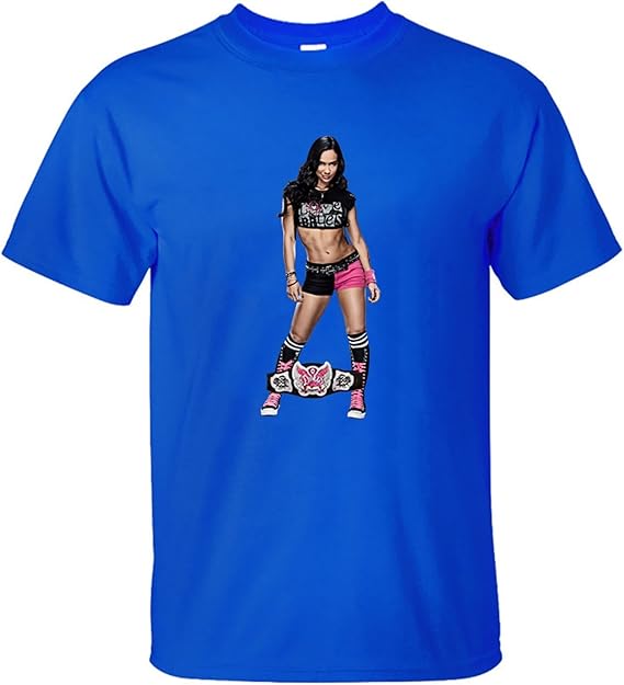 XBILLY Wwe Aj Lee Men's Short-sleeve T Shirts blue L: Amazon.ca ...