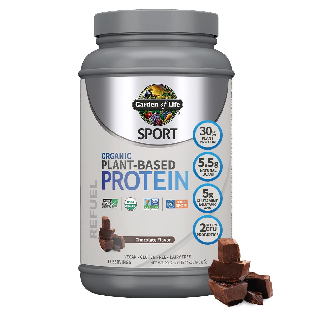 Mua Organic Vegan Sport Protein Powder, Chocolate - Probiotics, BCAAs ...