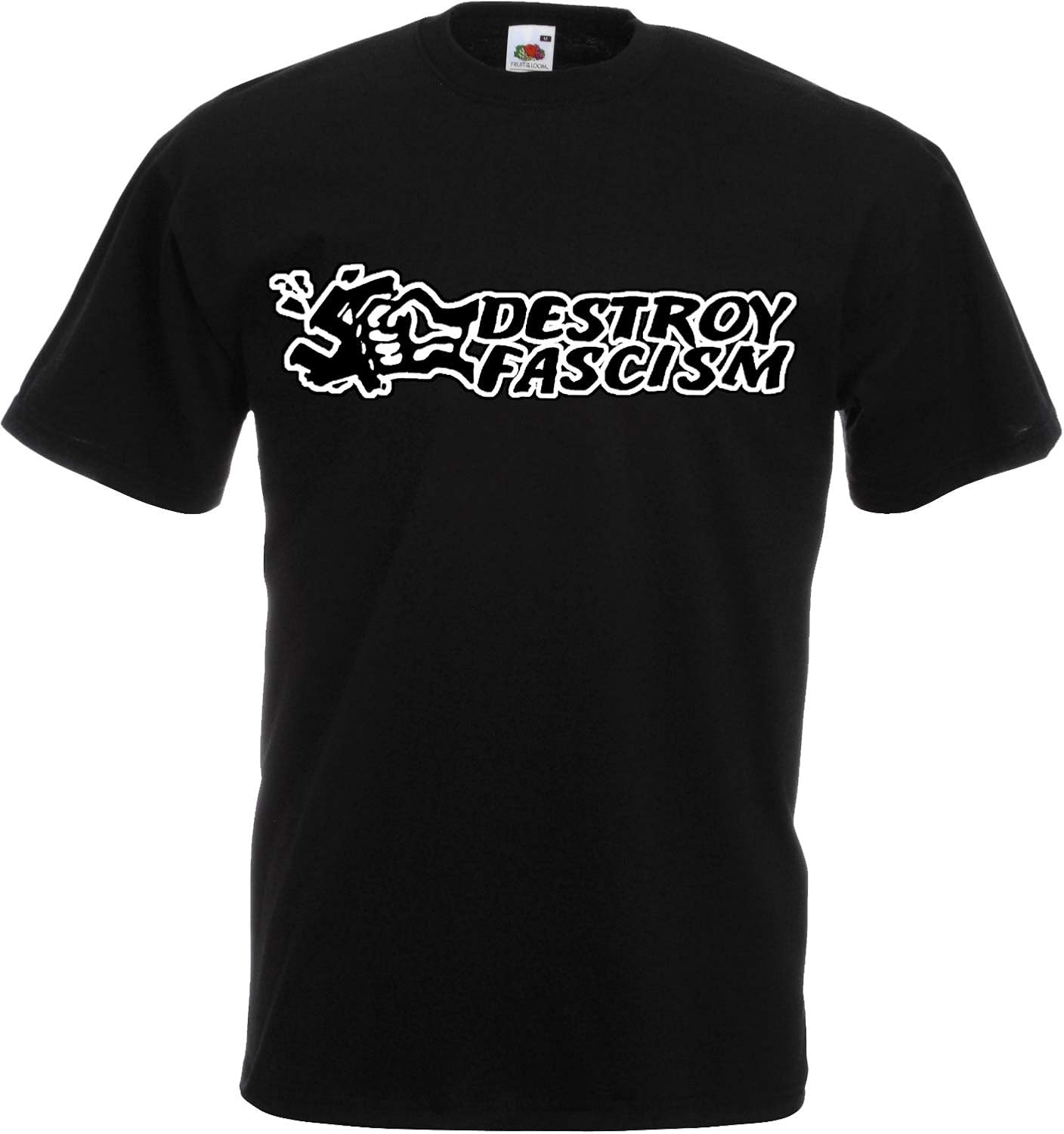 Destroy Fascism T-Shirt Black: Amazon.co.uk: Clothing