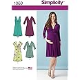 Amazon.com: Simplicity Creative Patterns 1360 Misses' Maternity Knit ...