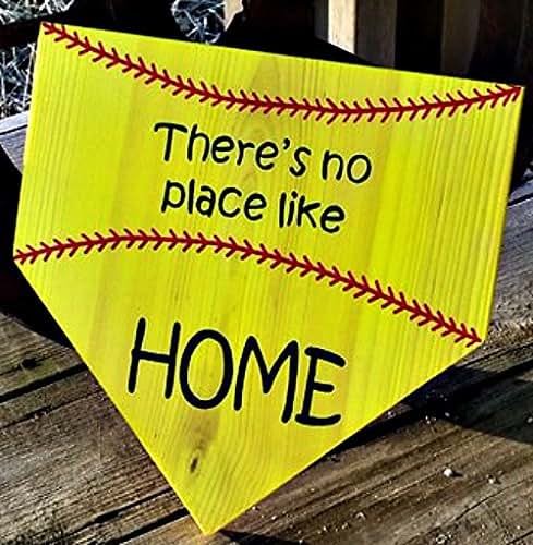 Amazon Softball Sign Theres No Place Like Home Wooden Softball amazon-softball-sign-theres-no-place-like-home-wooden-softball