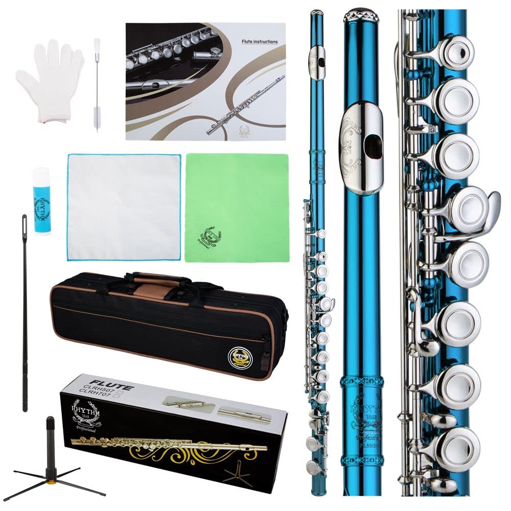 Mua Rhythm C Flutes with Engraved Flower Closed Hole 16 Keys Flute For ...
