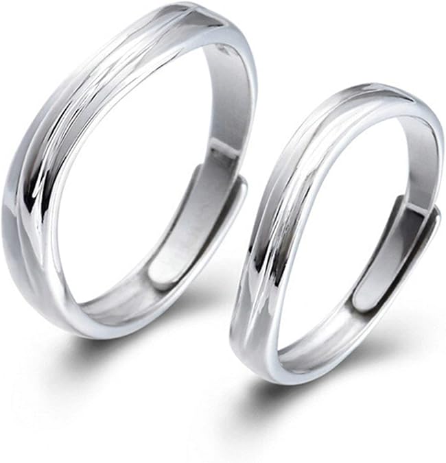 Beglie Herren Ring 925 Sterling Silber Bandringe Offene Unregelmäßige ...