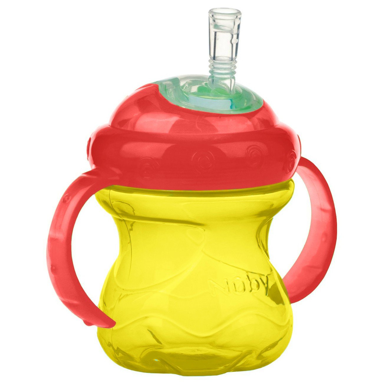 Amazon.com : Nuby No-Spill Grip N' Sip Cup with Super Straw, 8 Ounce, Colors May Vary : Sippy ...