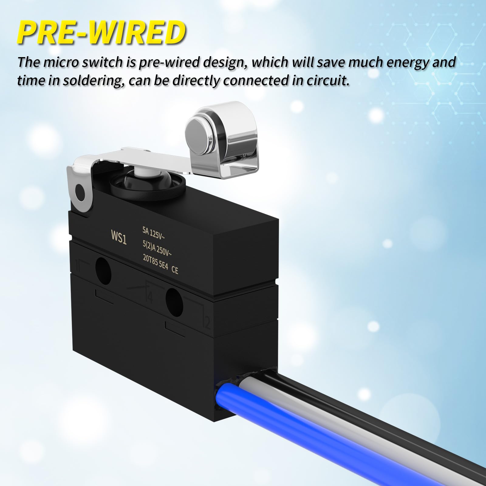 Mua Micro Switch with Lever Waterproof IP67 Sealed Roller Lever Limit ...