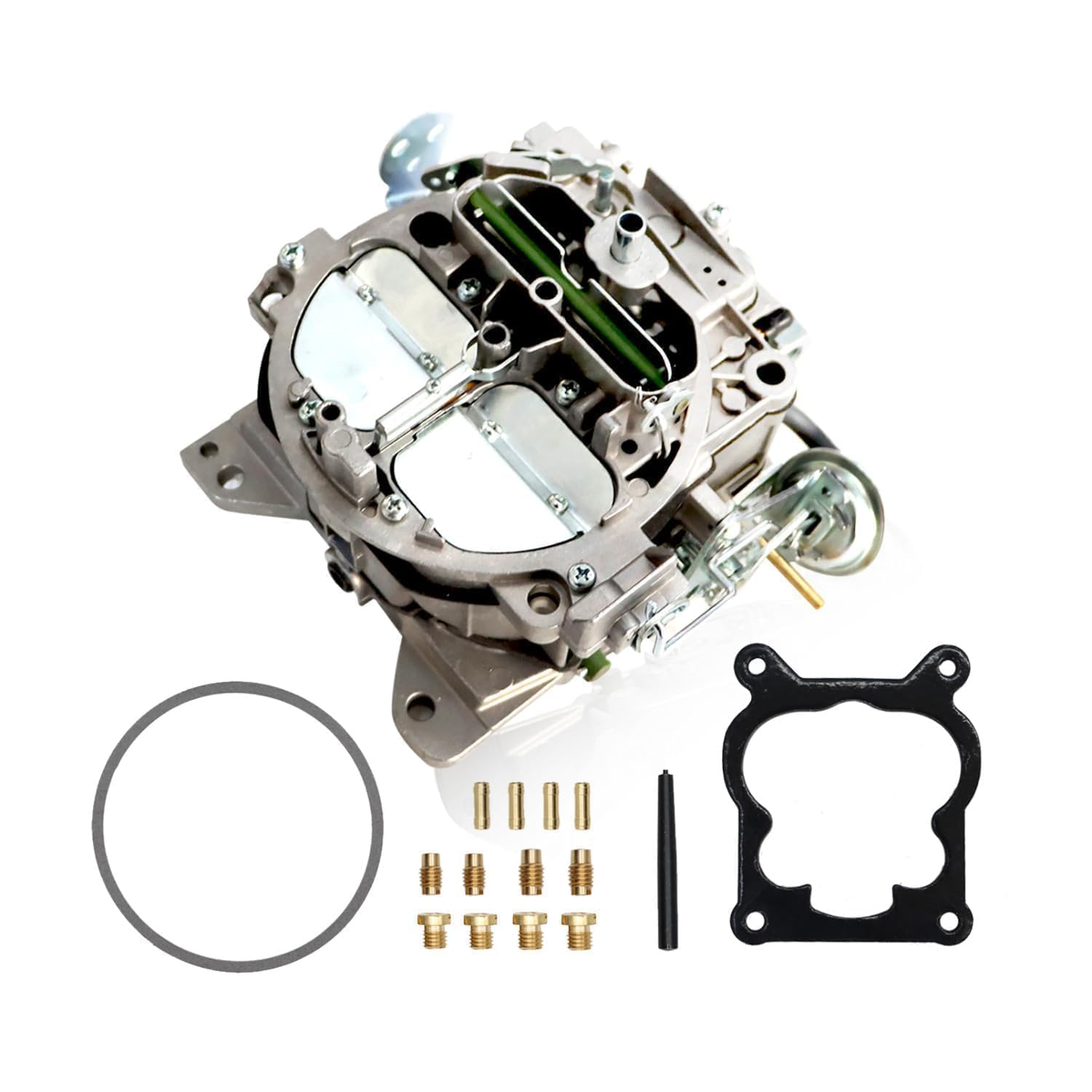 Nakkaa 4 Barrel Rochester Quadrajet Carburetor for 750 CFM 4MV 327 350 ...