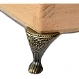 Amazon.com: 12 Pcs Vintage Bronze Wood Case Metal Legs Decorative ...