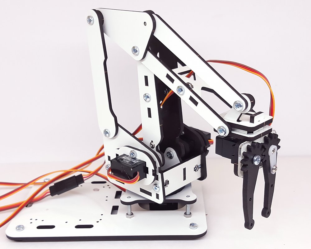 MicroBotLabs ArmUno 2.0 MeArm and Arduino Compatible DIY Robot Arm Kit ...