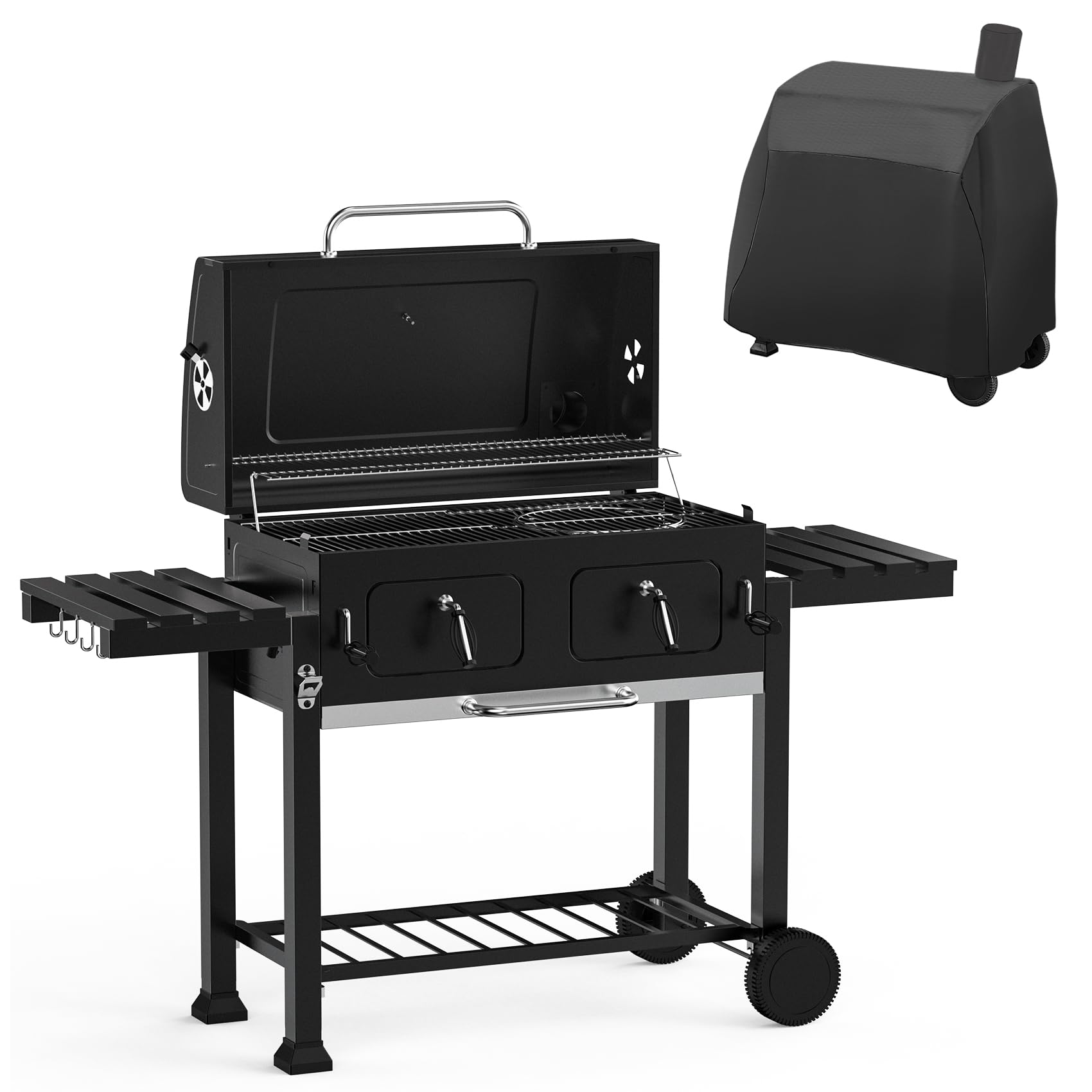 Onlyfire Extra Large BBQ Charcoal Grill with Versatile Cooking Grate ...