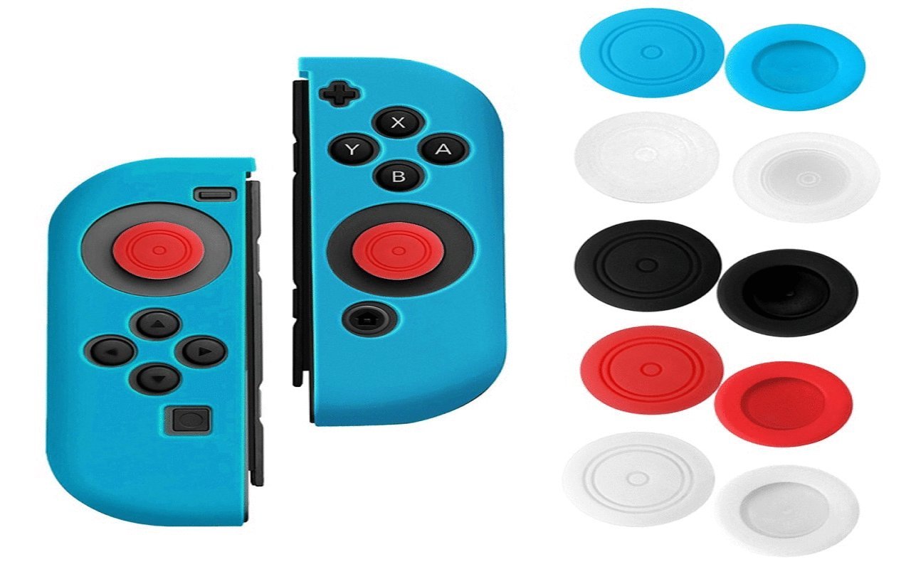 Amazon.com: Silicone thumb grip for Joy-con thumb stick cover caps for ...