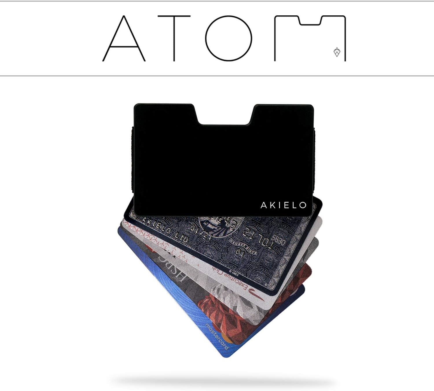 AKIELO Atom Wallet – RFID Blocking Card Holder with Money Clip and Gift ...