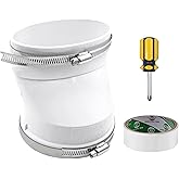 Amazon.com: Ptazucv Round to Oval Duct Connector,4'' Dryer Vent Hose ...