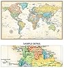 Rand McNally Classic Edition World Wall Map – Laminated Rolled in ...